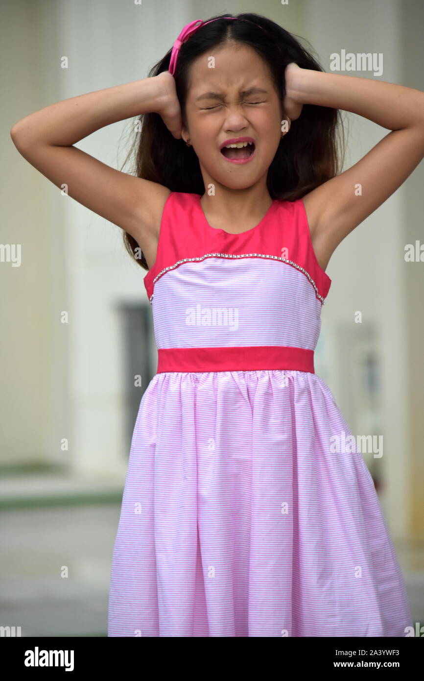 Quiet Female Tween Stock Photo - Alamy
