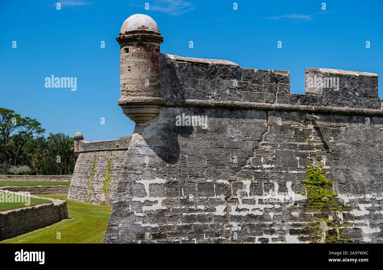 Castillo de San Marcos in St. Augustine, USA Stock Photo - Alamy