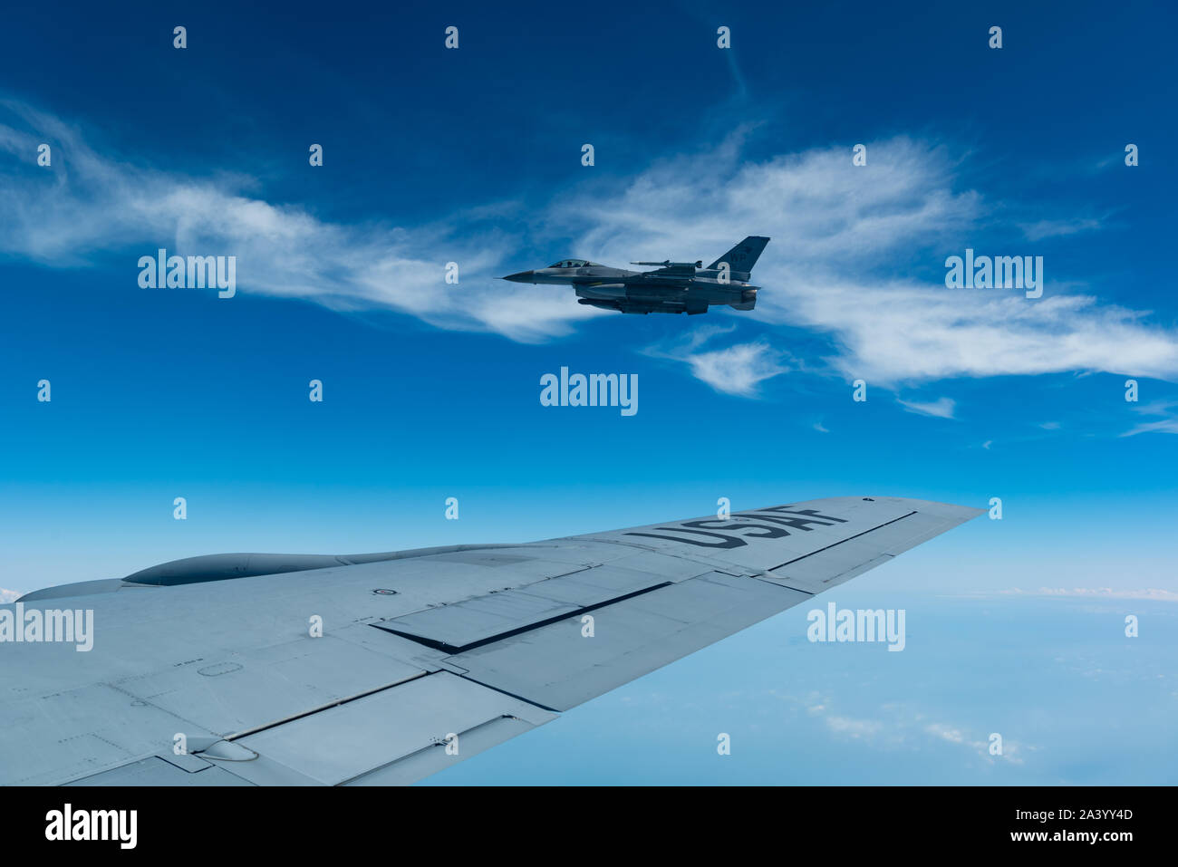 An F-16C Fighting Falcon from the 8th Fighter Wing, Kunsan Air Base ...