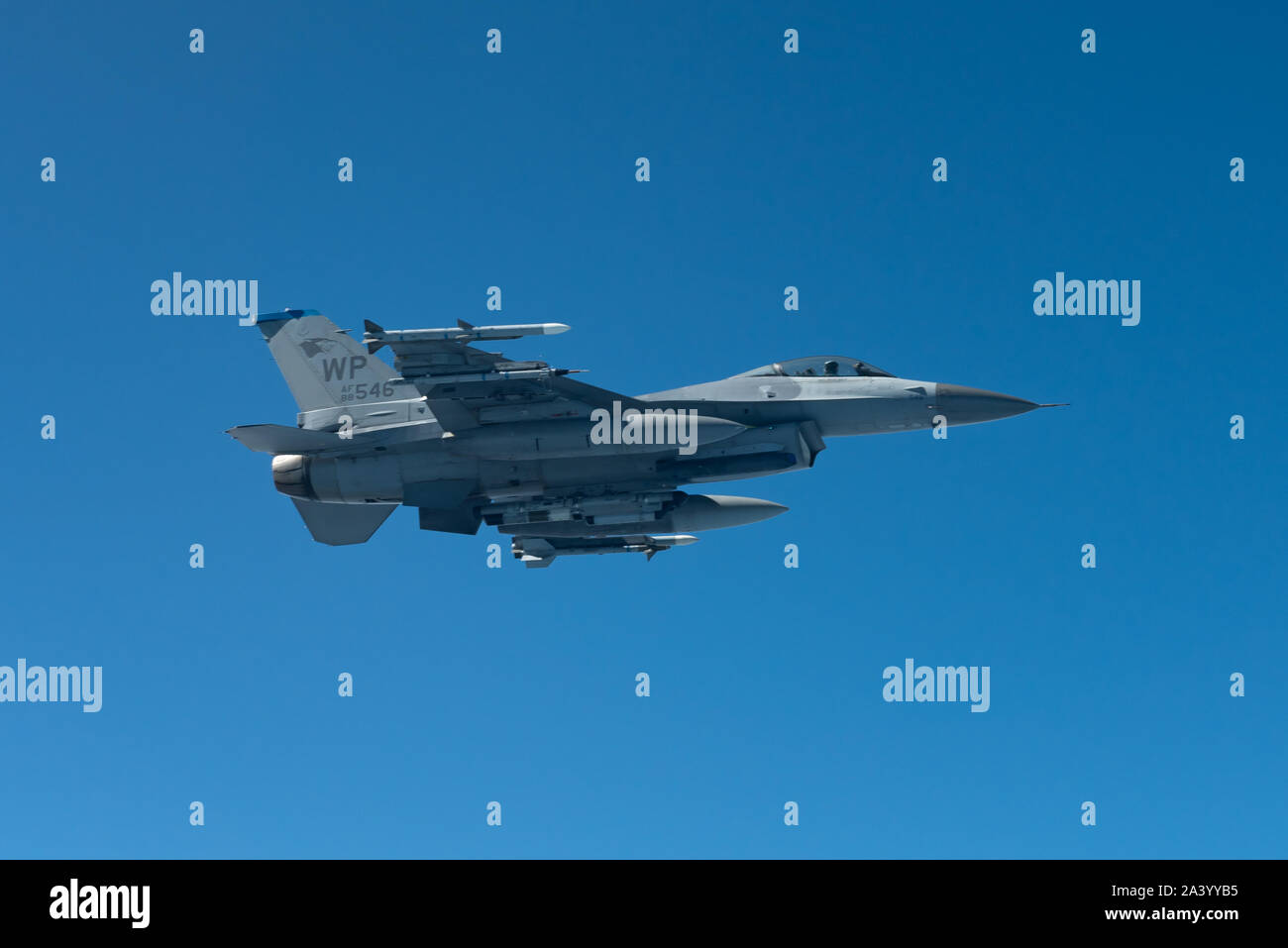 An F-16C Fighting Falcon from the 8th Fighter Wing, Kunsan Air Base ...
