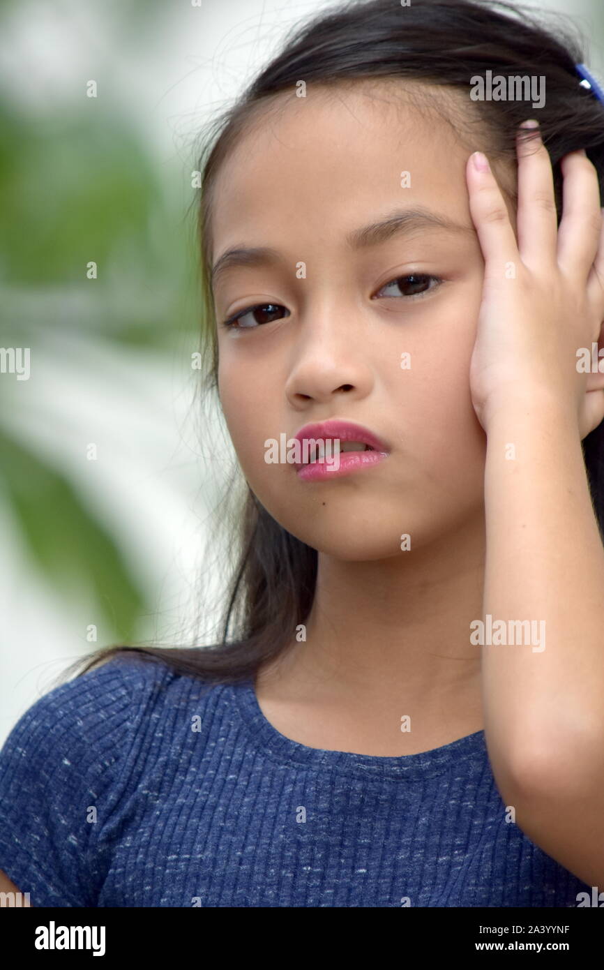 Girl And Confusion Stock Photo - Alamy