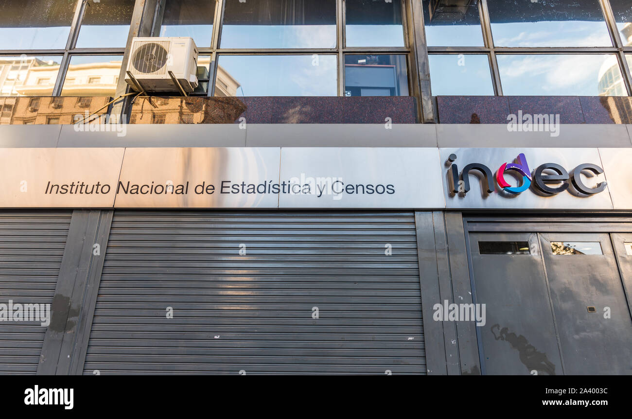 Buenos Aires, Argentina - December 23, 2017: INDEC, Statistics ...