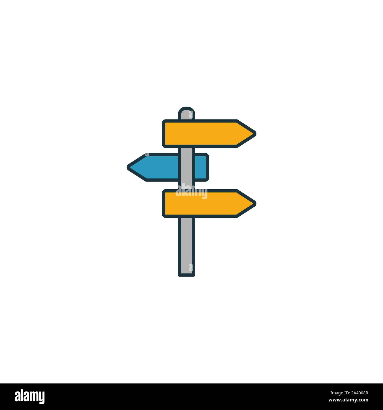 Ambiguity icon. Outline filled creative elemet from big data icons ...