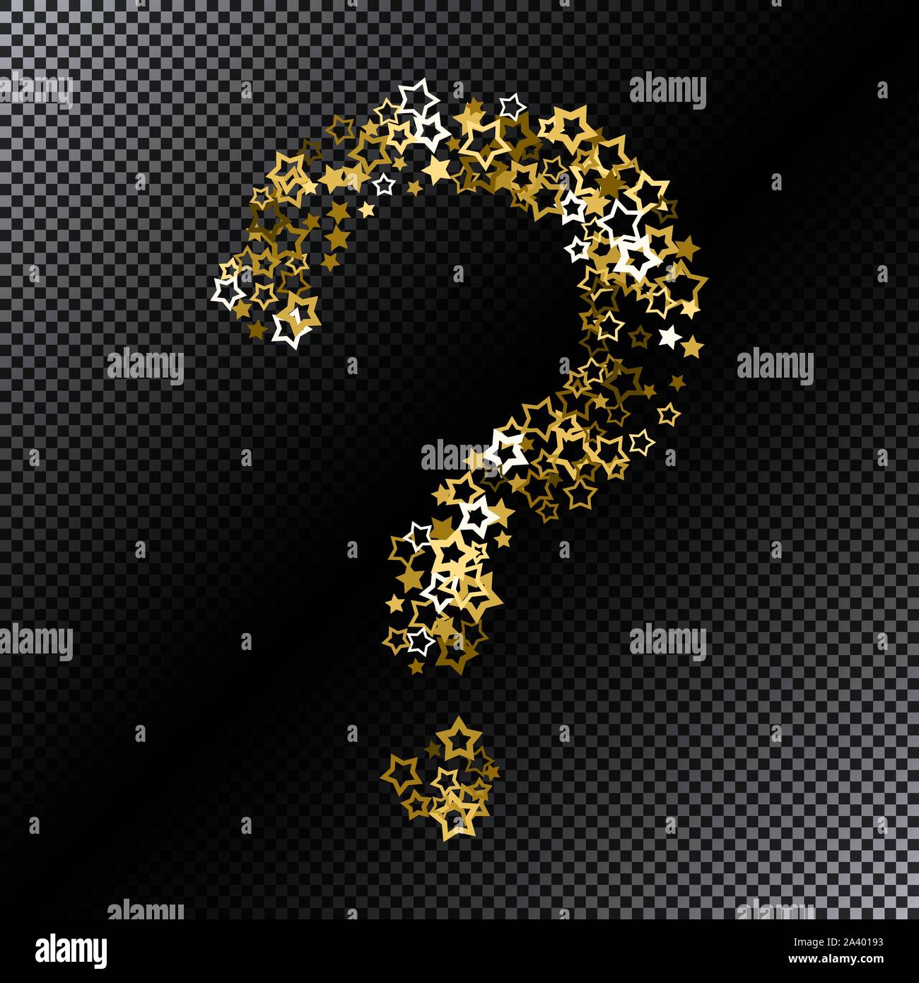 Gold stars confetti. Luxury shiny little random stellar falling on ...
