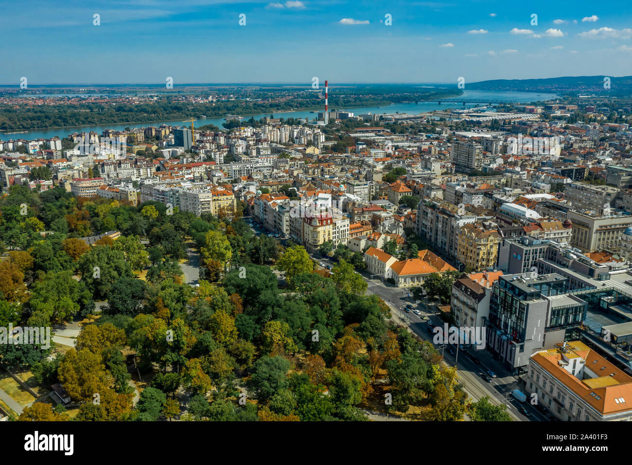 Aerial view belgrade fortress in hi-res stock photography and images ...