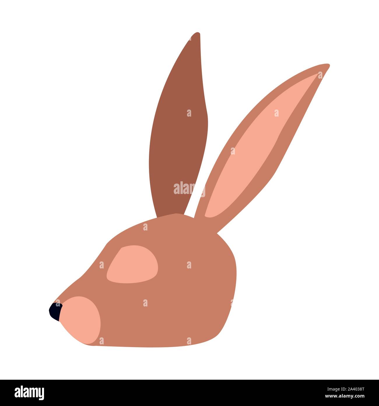 cartoon rabbit face icon, colorful design Stock Vector Image & Art - Alamy