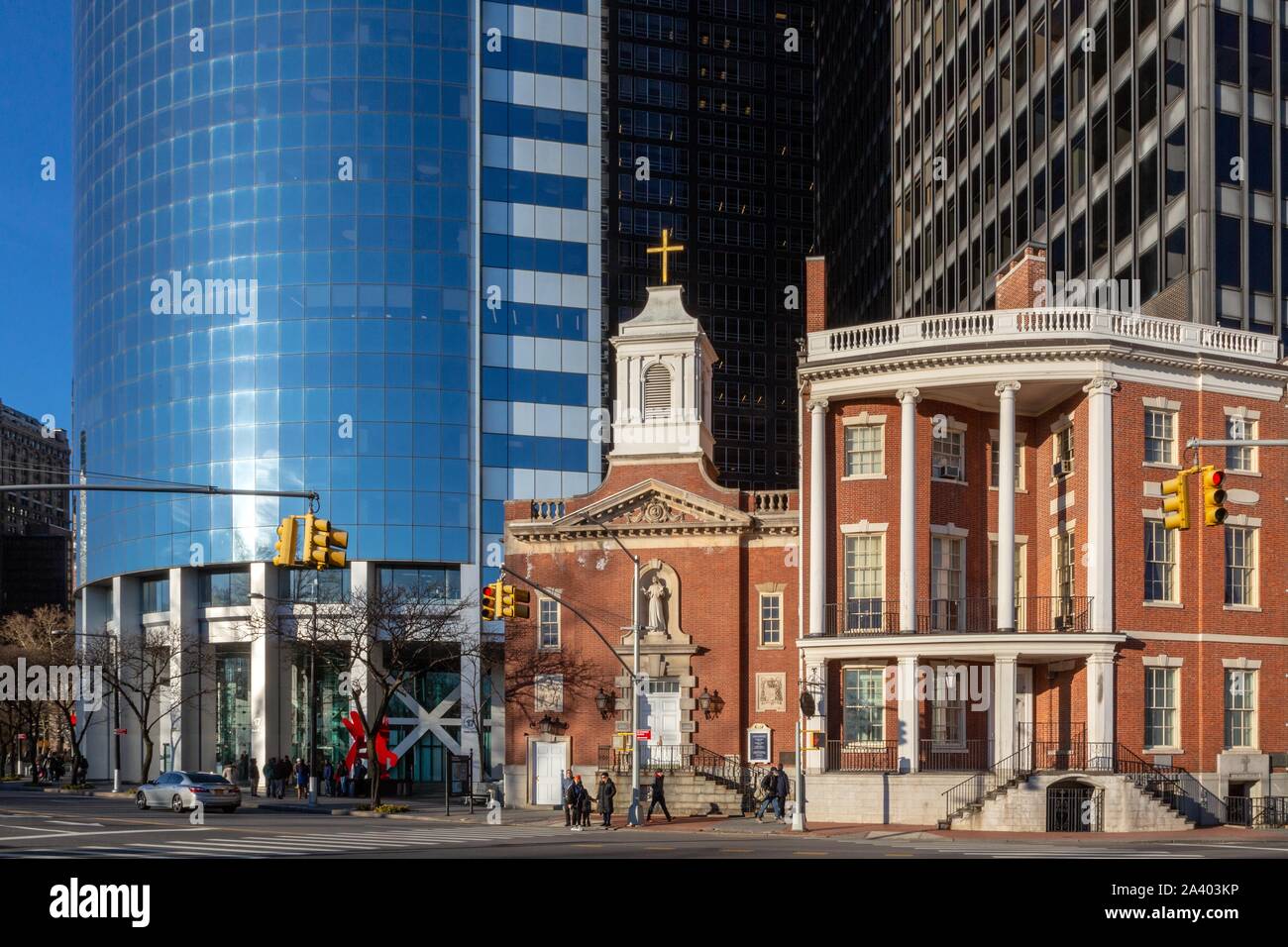 THE SHRINE OF SAINT ELIZABETH ANN SETON, CATHOLIC CHURCH, IN FRONT OF ...