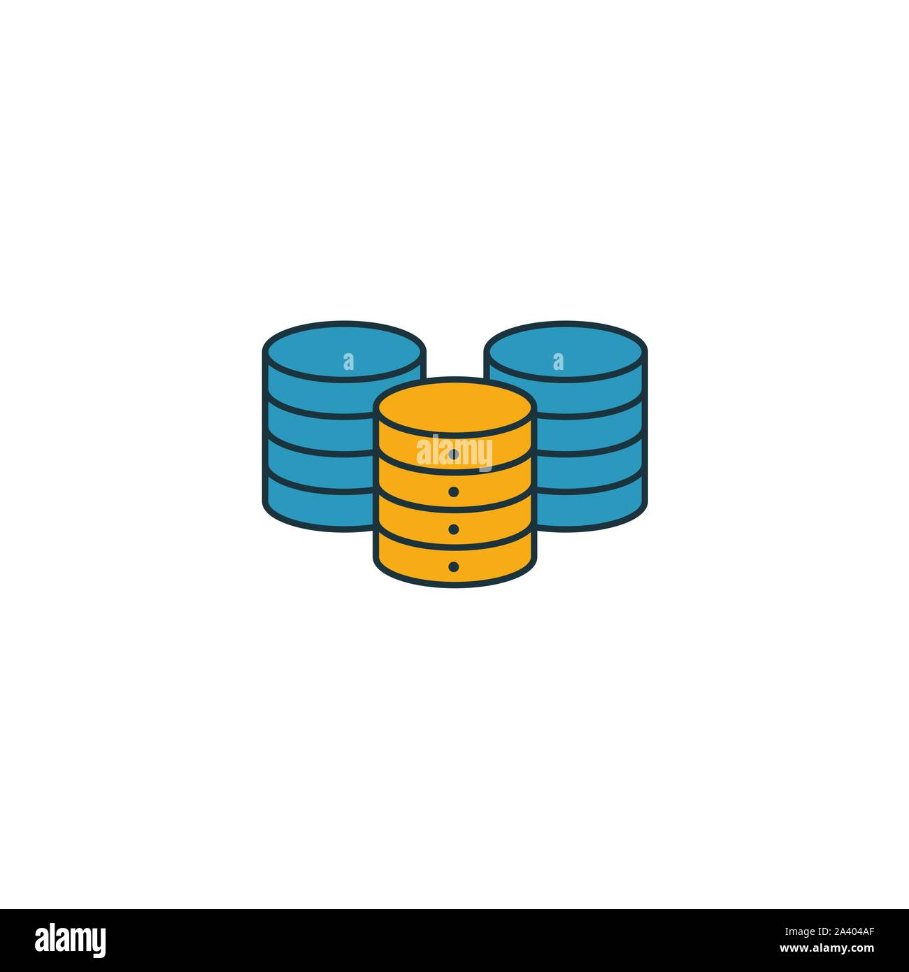 Data Center icon. Outline filled creative elemet from big data icons ...