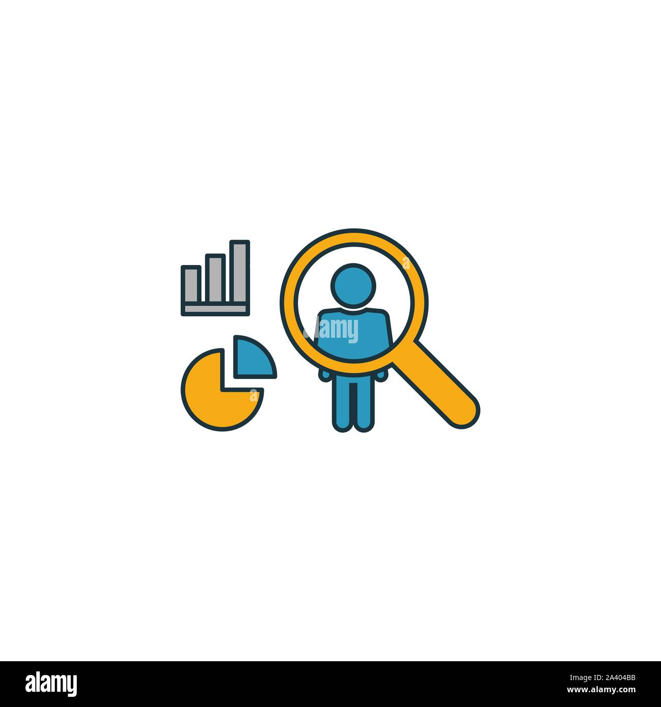 User Behavior icon. Outline filled creative elemet from big data icons ...