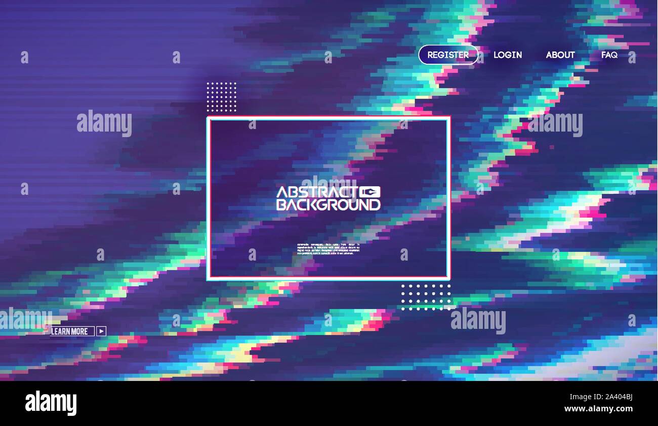 Glitch art digital vector illustration. Graphic vector art. Glitch ...