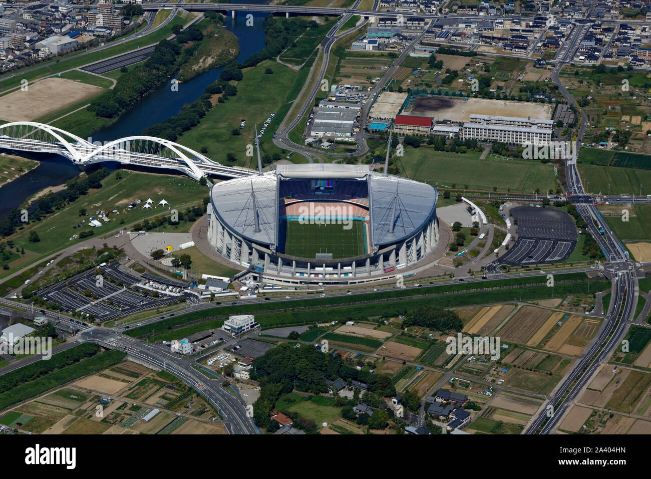 An aerial view of the City of Toyota Stadium venue for the 2019 Rugby ...
