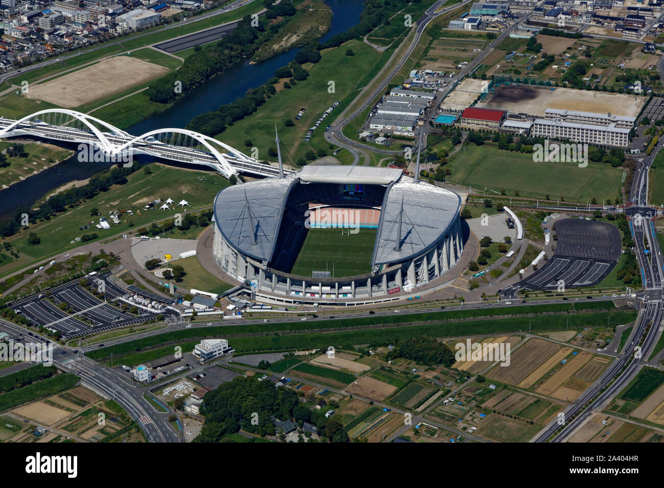 An aerial view of the City of Toyota Stadium venue for the 2019 Rugby ...