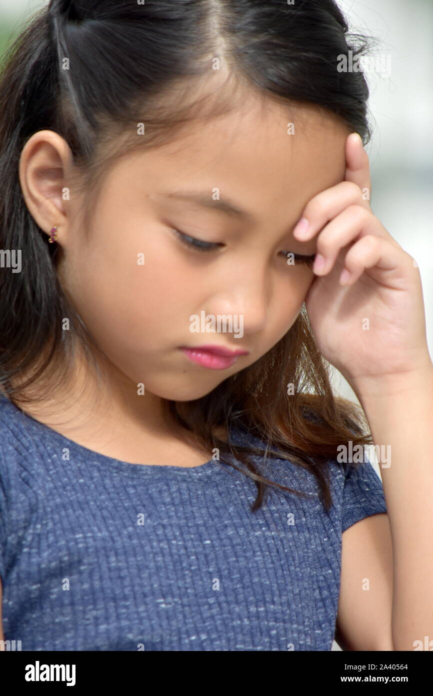 Sad Teenager Girl Stock Photo - Alamy