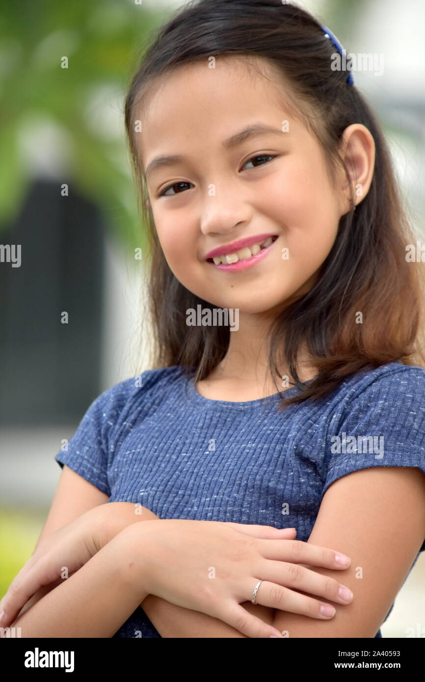 Confident Asian Girl Stock Photo - Alamy
