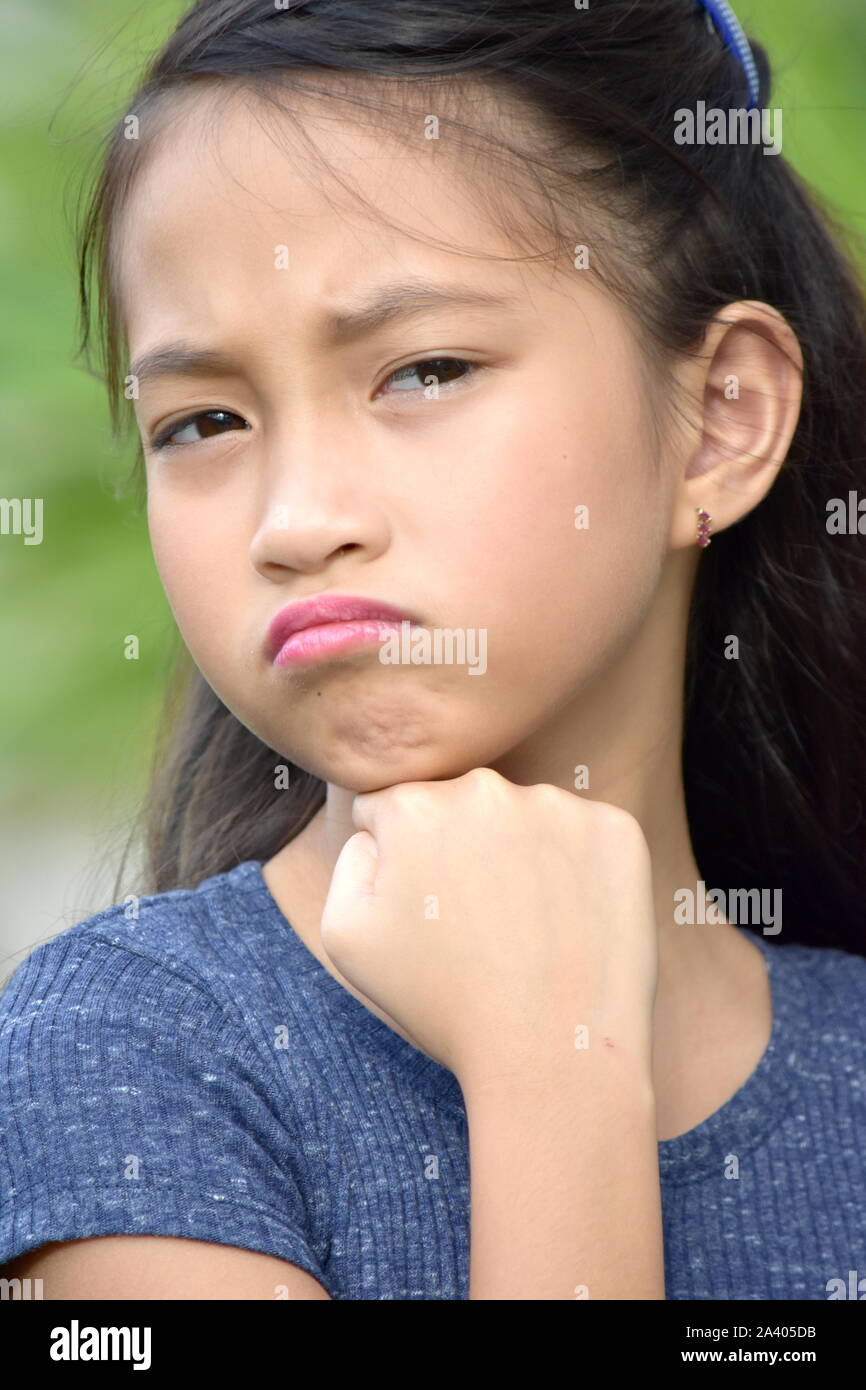 An Asian Female Decision Making Stock Photo - Alamy