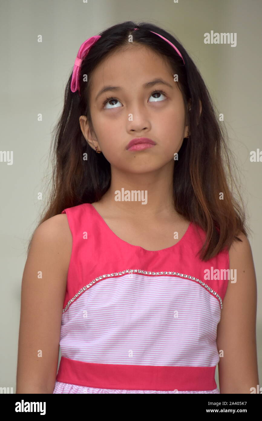 An Apathetic Young Minority Adolescent Stock Photo - Alamy