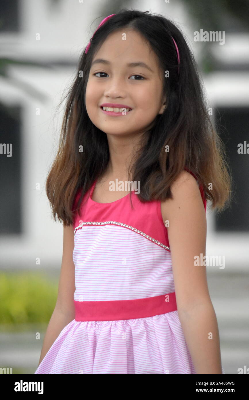 Filipina Girl And Happiness Stock Photo - Alamy