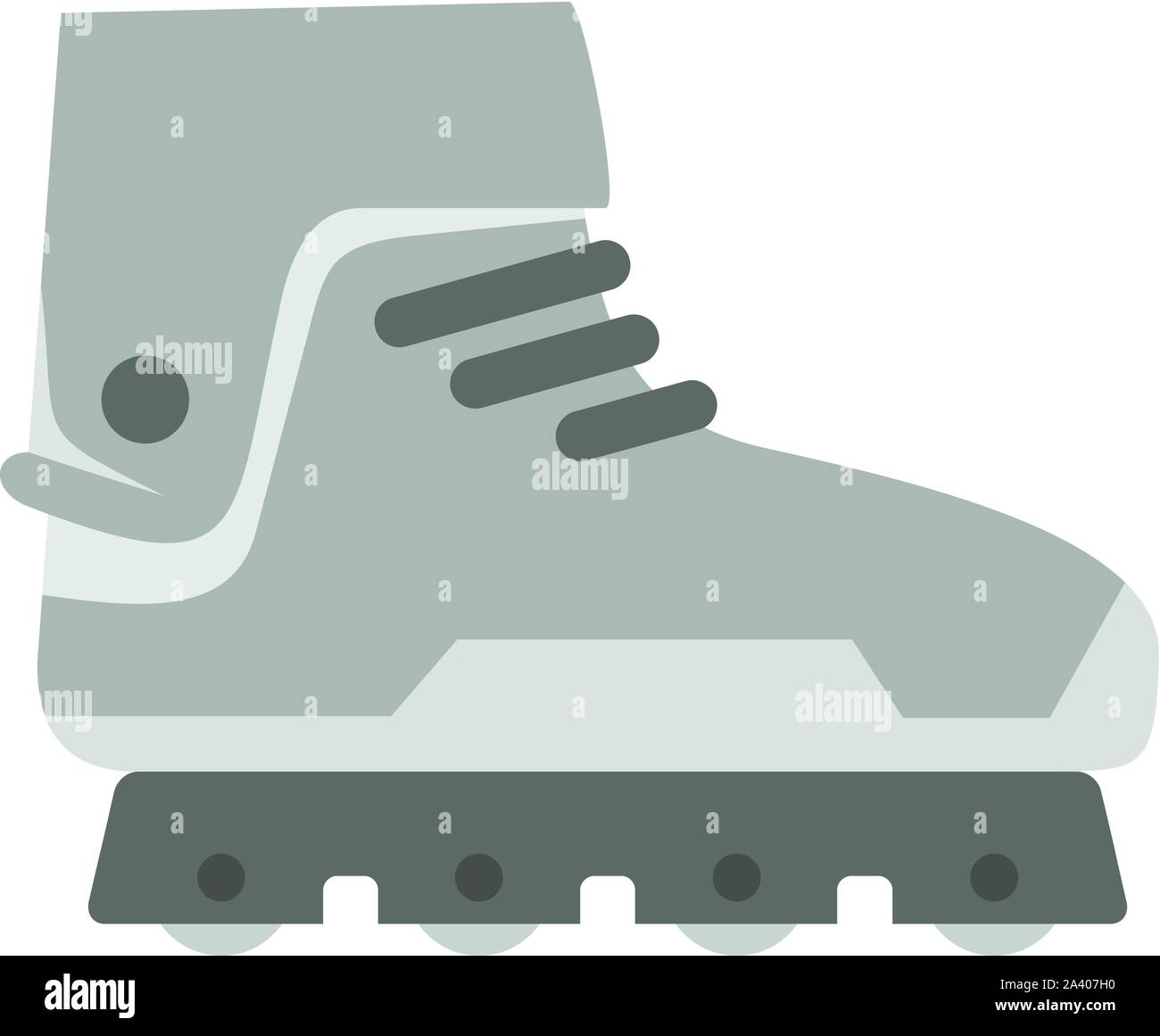 Professional inline skates icon. Flat illustration of professional ...