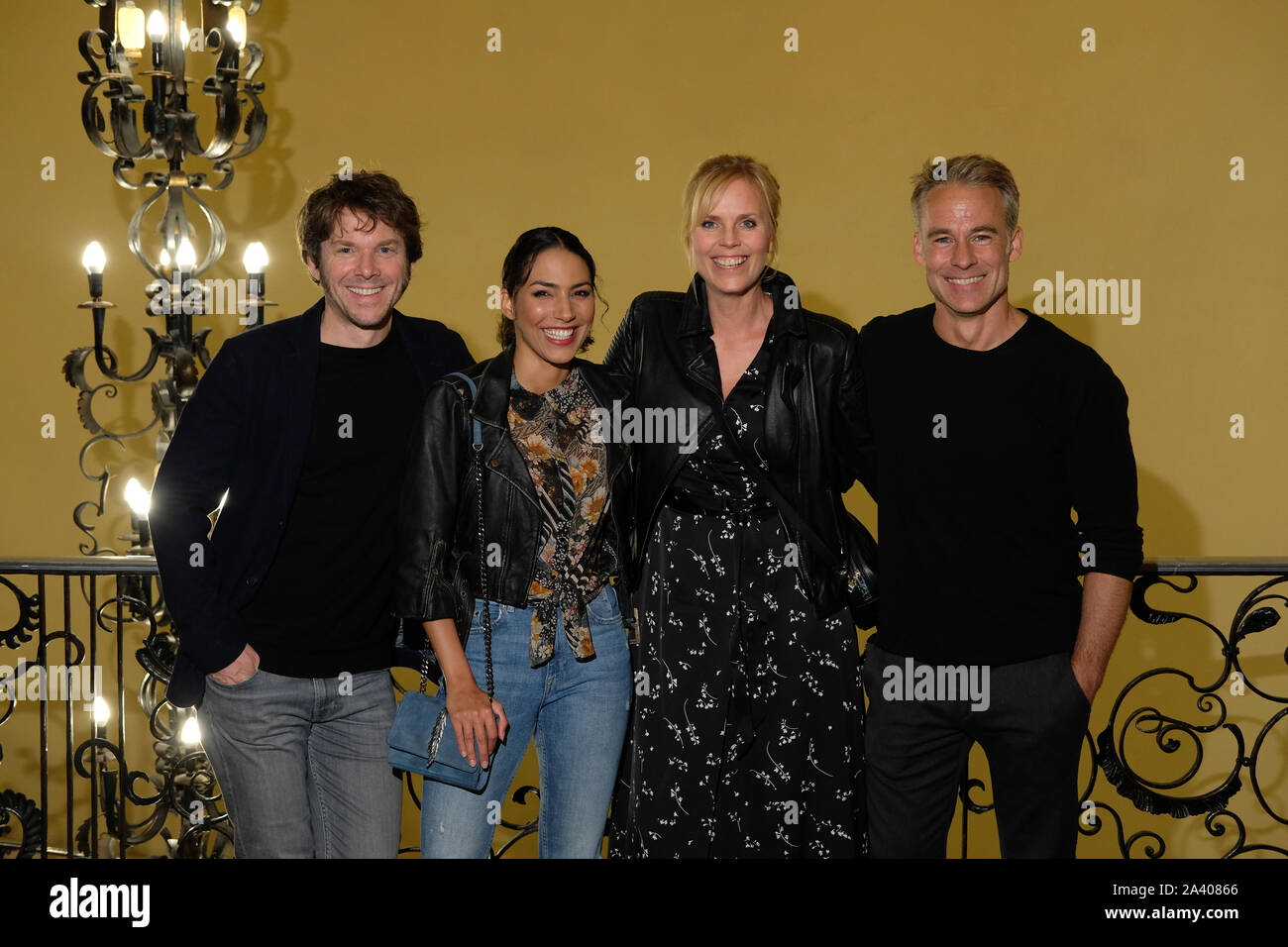 Leipzig, Germany. 10th Oct, 2019. Actor Steffen Schroeder (l-r), the ...