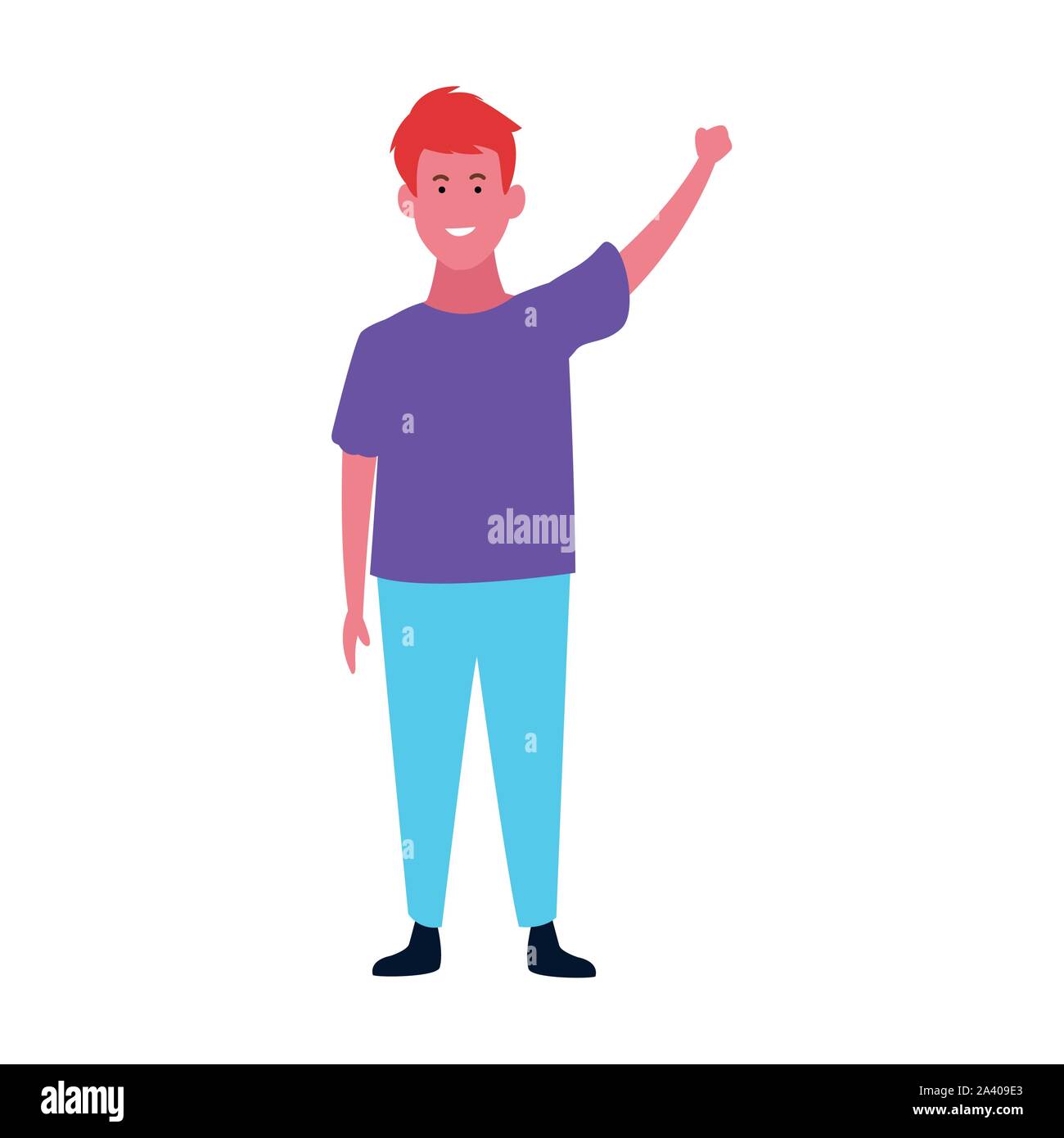 happy boy icon, flat design Stock Vector Image & Art - Alamy