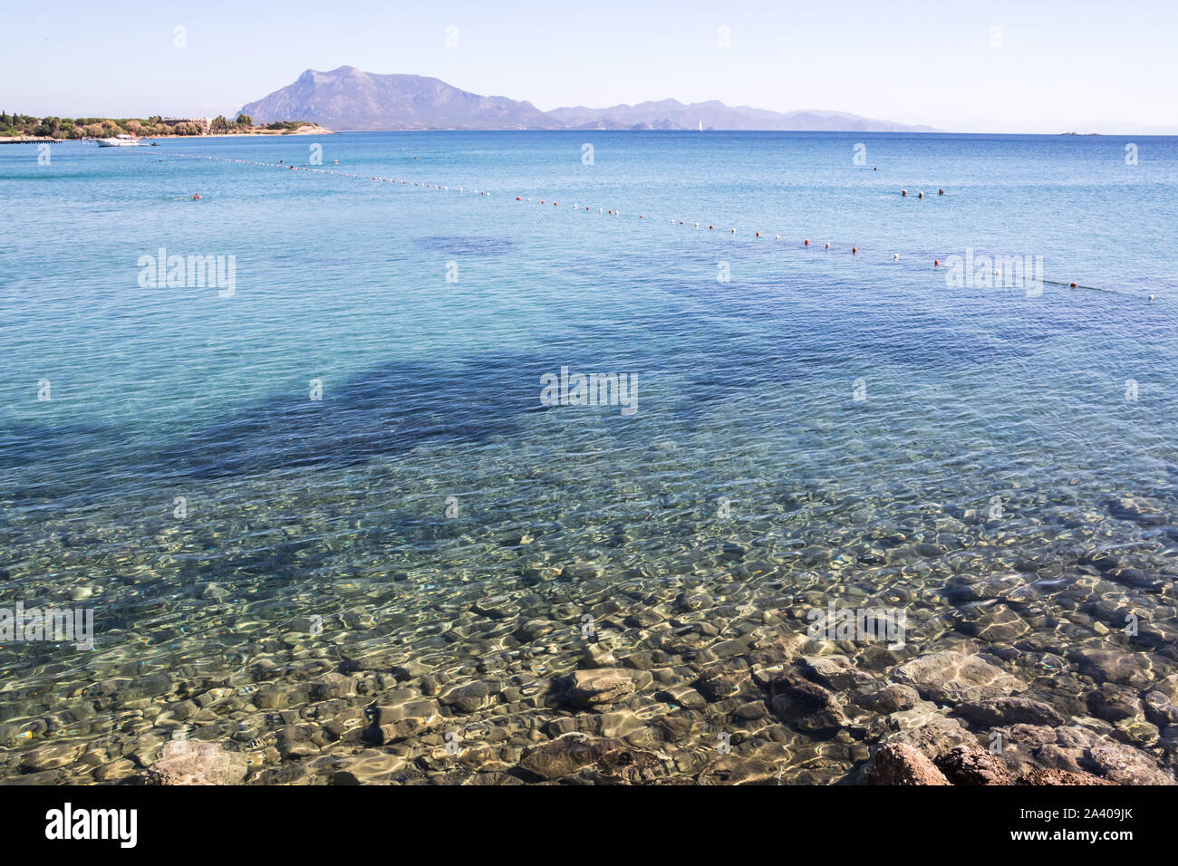 Clear water at Hastane Alti beach, Datca, Turkey Stock Photo - Alamy