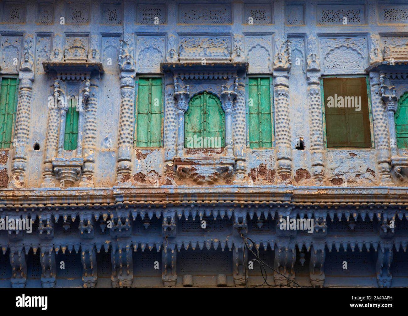 Old blue house of a brahmin, Rajasthan, Jodhpur, India Stock Photo - Alamy