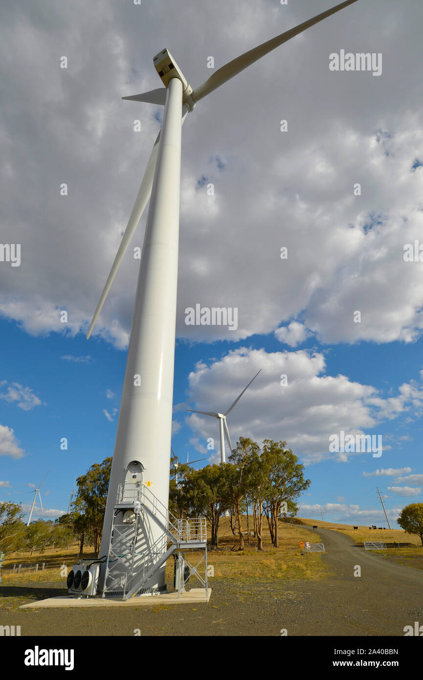 white rock wind farm outside Glen Innes in northern new south wales ...