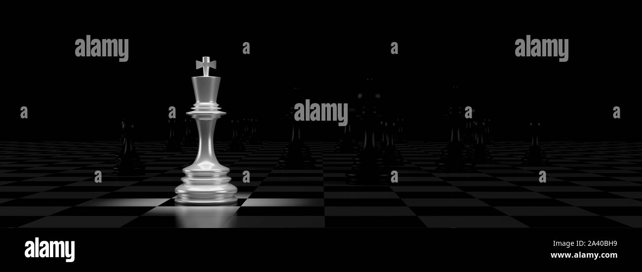 Business concept design with chess pieces. 3D illustration Stock Photo ...