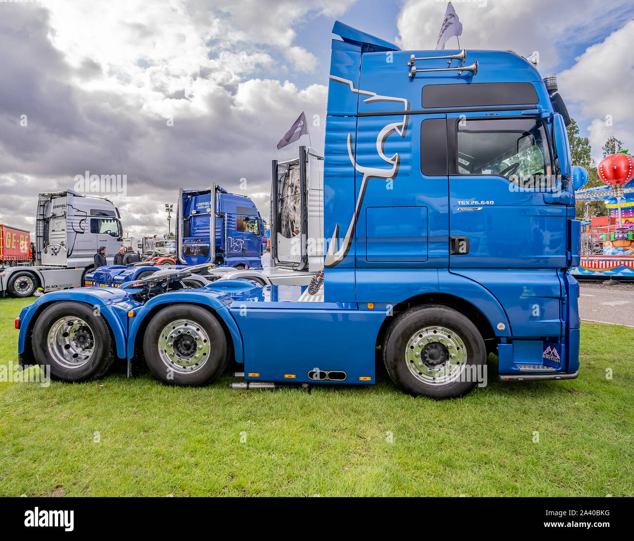 Lorries on show hi-res stock photography and images - Alamy