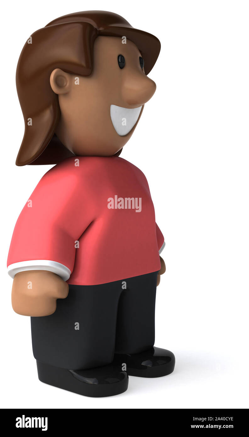 Cartoon woman - 3D Illustration Stock Photo - Alamy