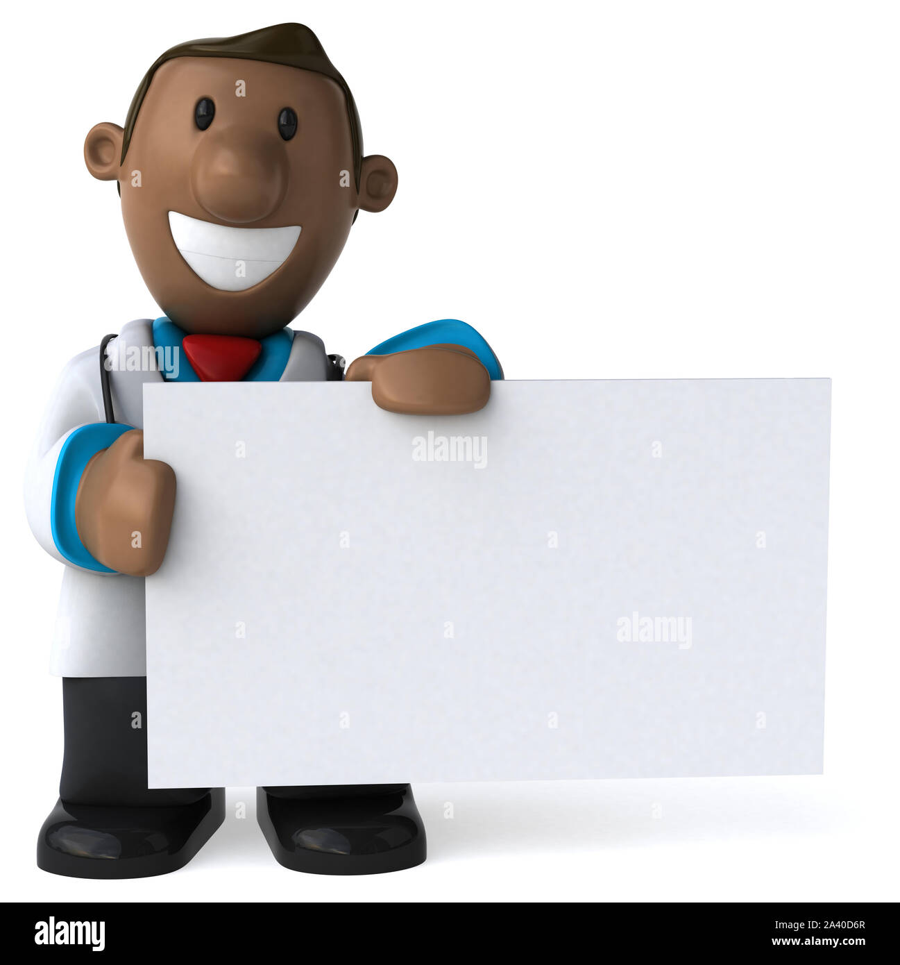 Fun doctor - 3D Illustration Stock Photo - Alamy