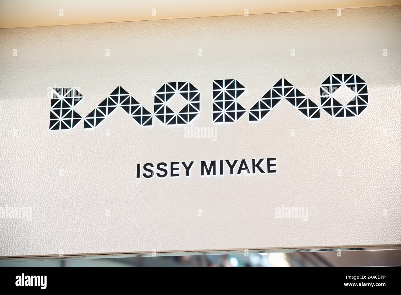 Bao Bao Issey Miyake logo seen in Shenzhen Stock Photo - Alamy