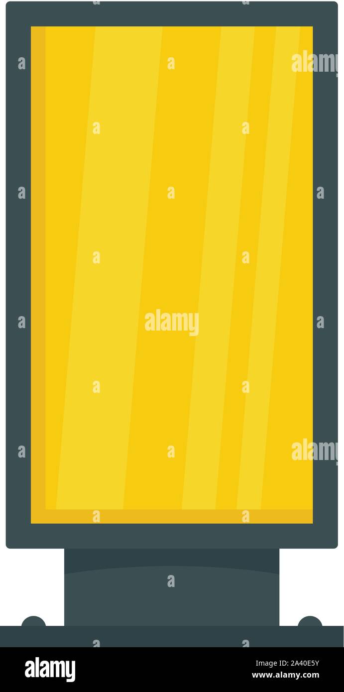 Street light box icon. Flat illustration of street light box vector ...