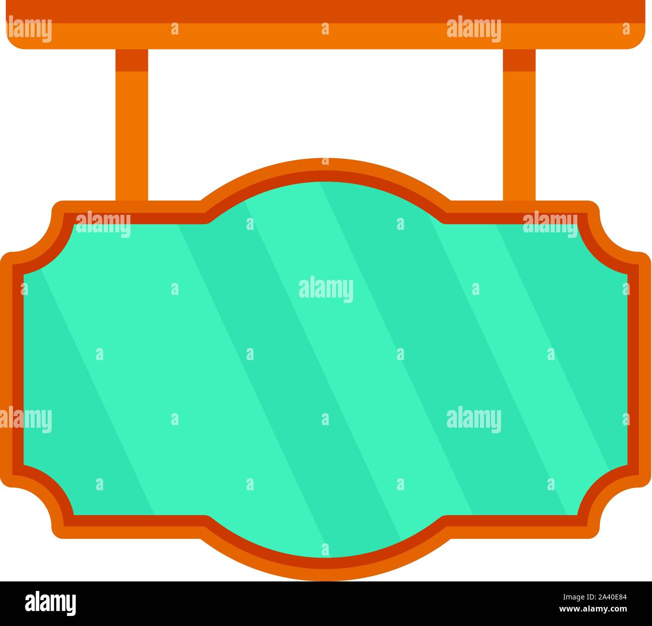 Retro city welcome banner icon. Flat illustration of retro city welcome ...