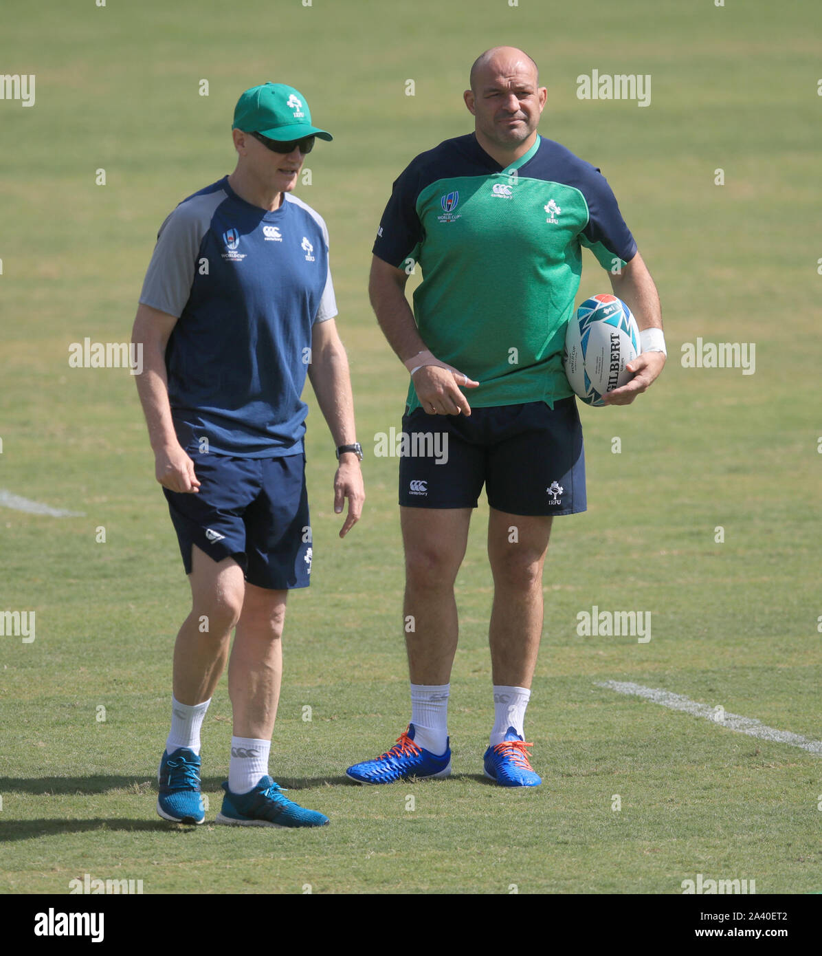 Ireland's Coach Joe Schmidt (left( with Captain Rory Best (right ...