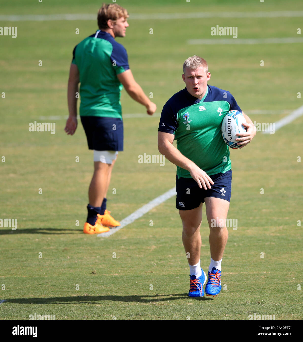Ireland's John Ryan during the captain's run at Fukuoka Hakatanomori ...