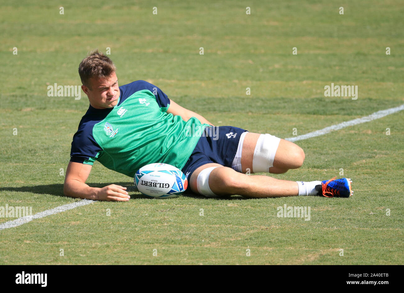 Ireland's Josh van Der Flier during the captain's run at Fukuoka ...