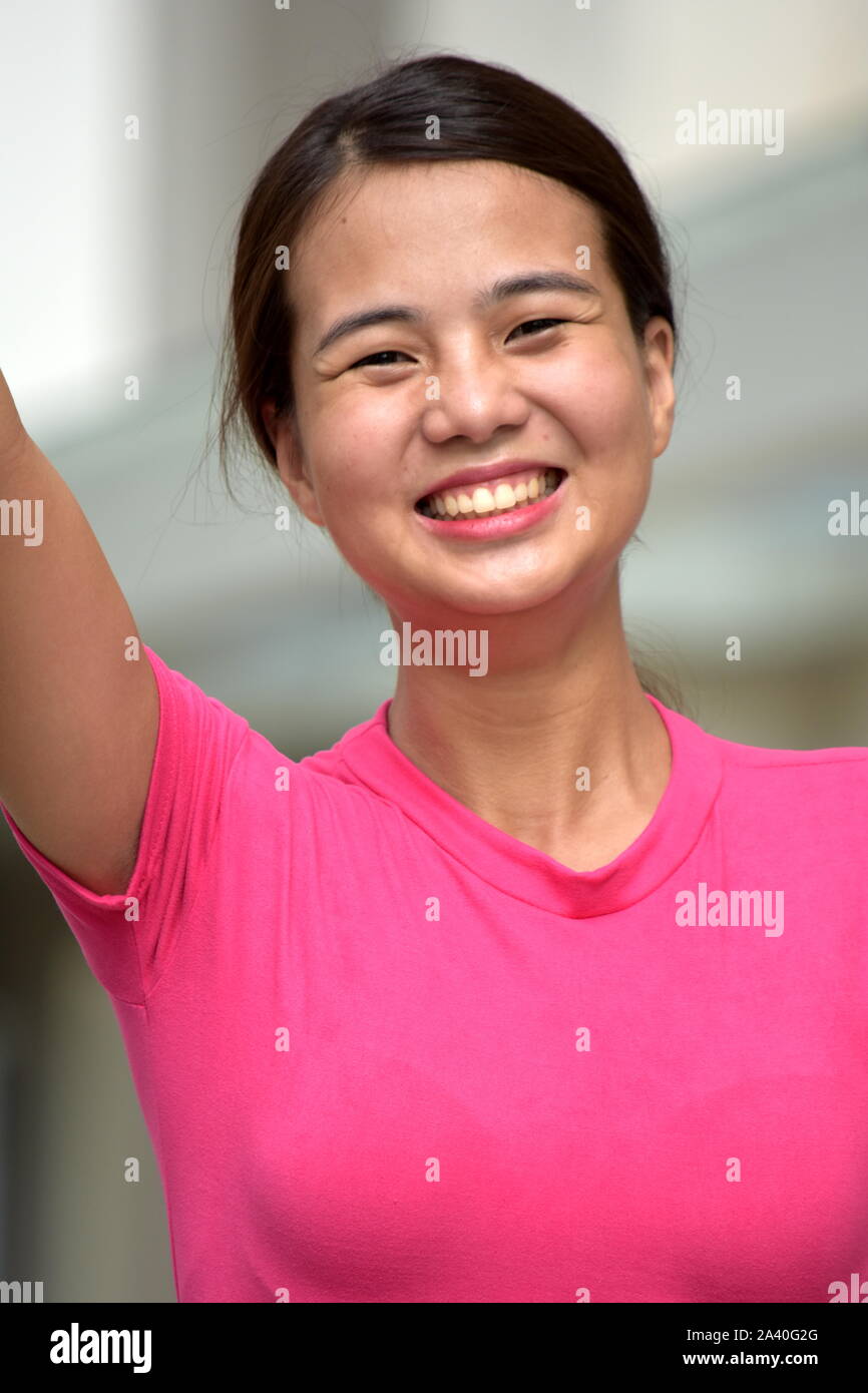 Pretty Female Smiling Stock Photo - Alamy