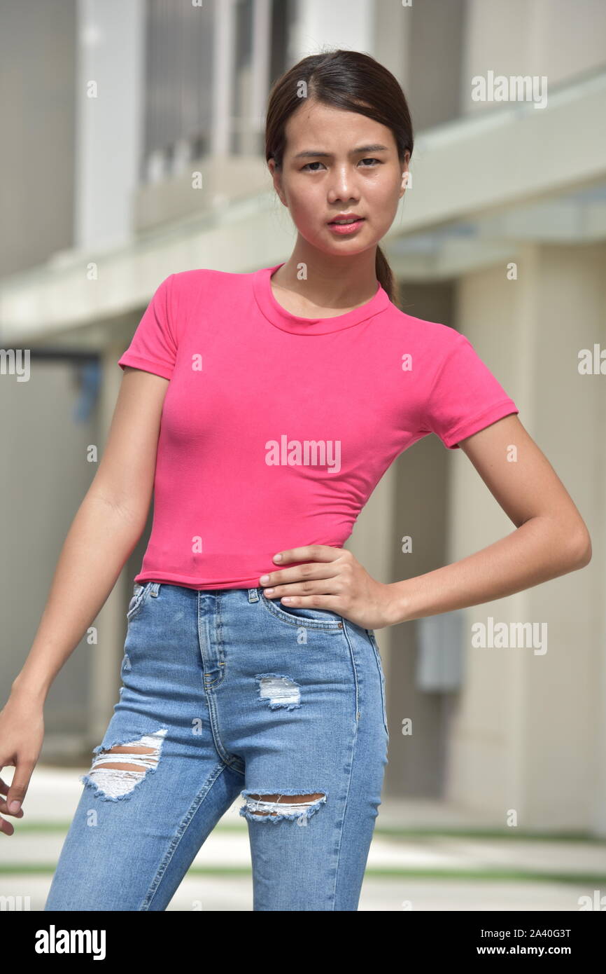 Posing Female Woman Stock Photo - Alamy