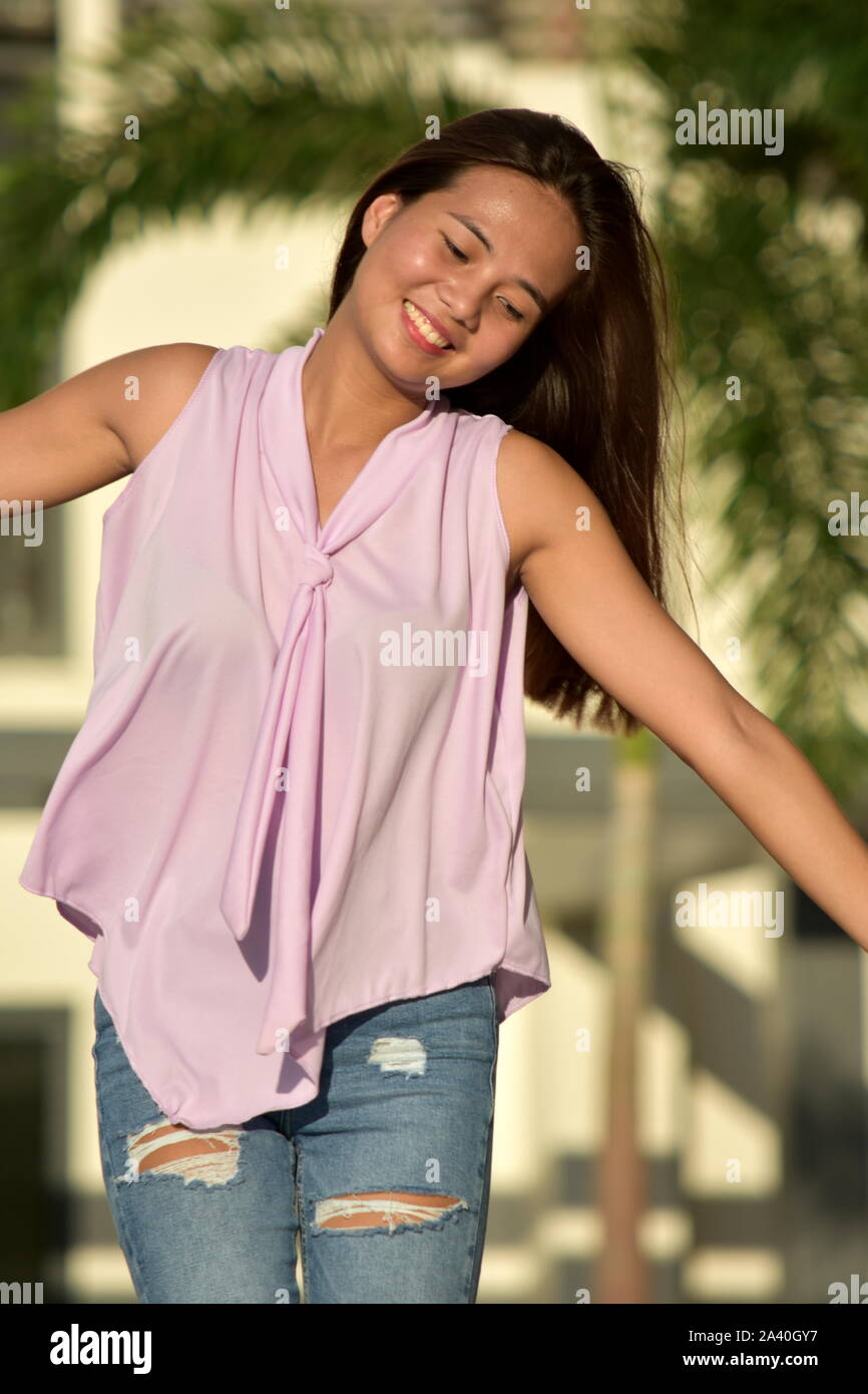Beautiful Female Dancing Stock Photo - Alamy