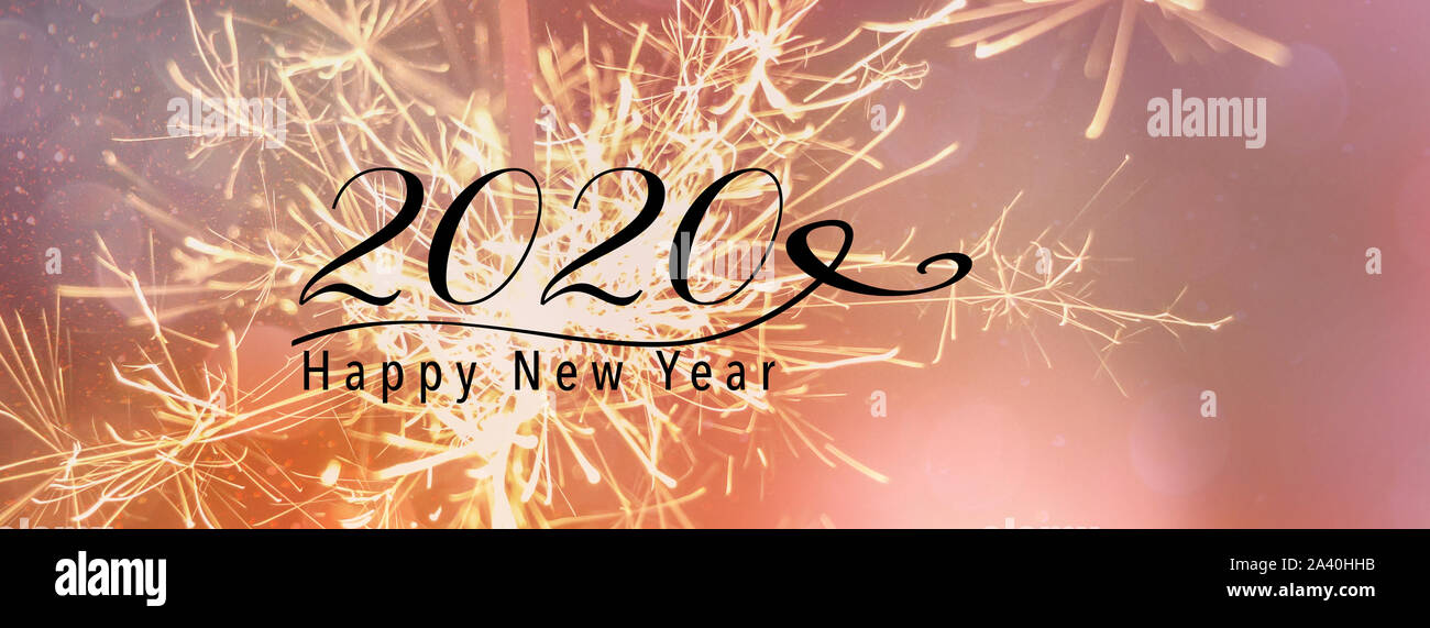 New Year banner, header for social media. Scales down to fit a facebook ...