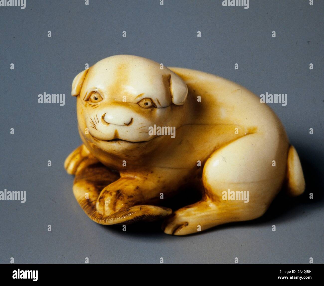 Netsuke, japanese miniature sculpture. Museum: COLECCION PRIVADA Stock Photo - Alamy