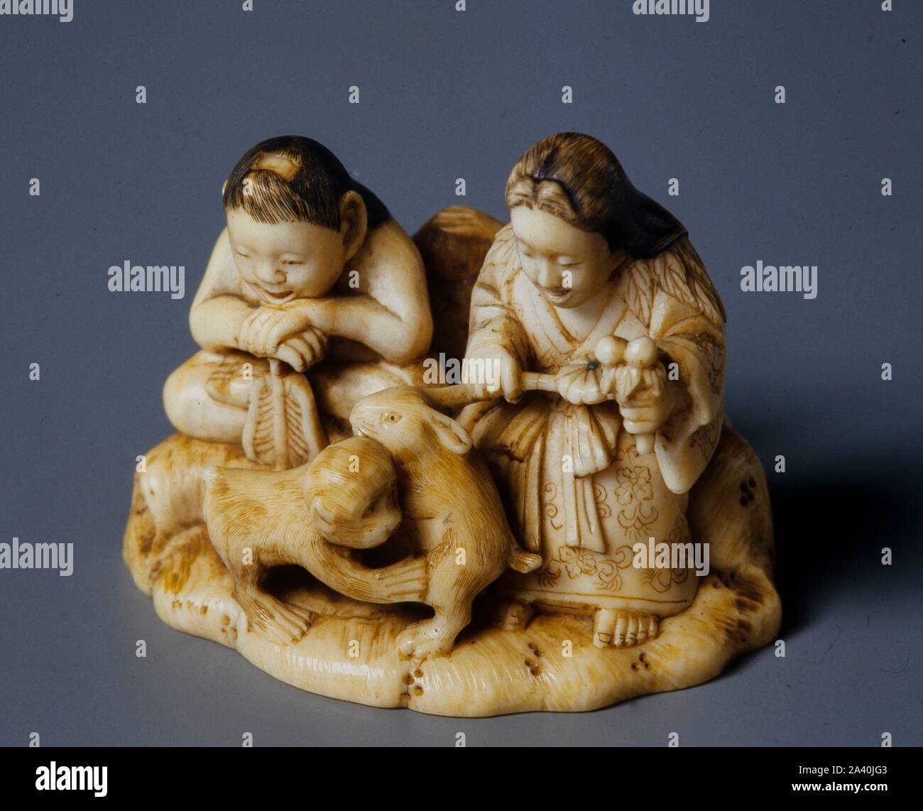 Netsuke, japanese miniature sculpture. Museum: COLECCION PRIVADA Stock ...