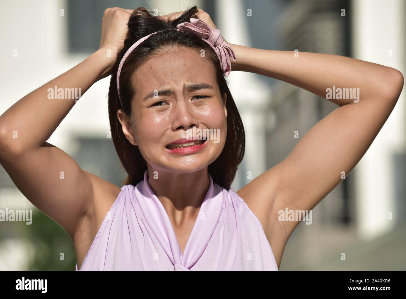 Female anxious hi-res stock photography and images - Alamy