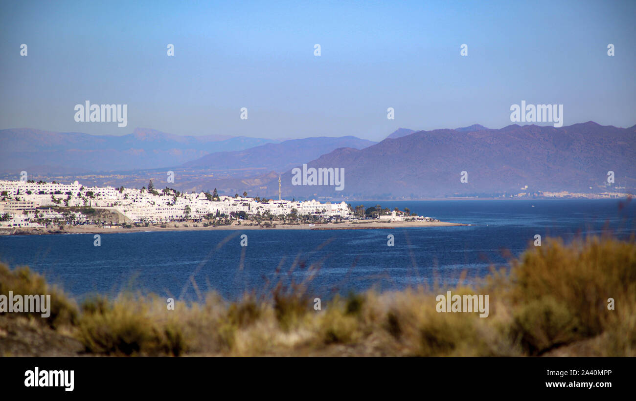 The View Over Mojacar Playa Spain Stock Photo - Alamy
