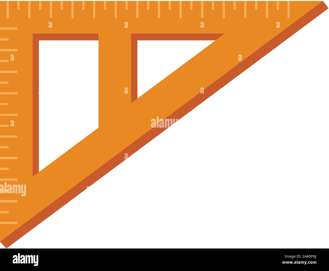 Angle ruler icon. Flat illustration of angle ruler vector icon for web ...
