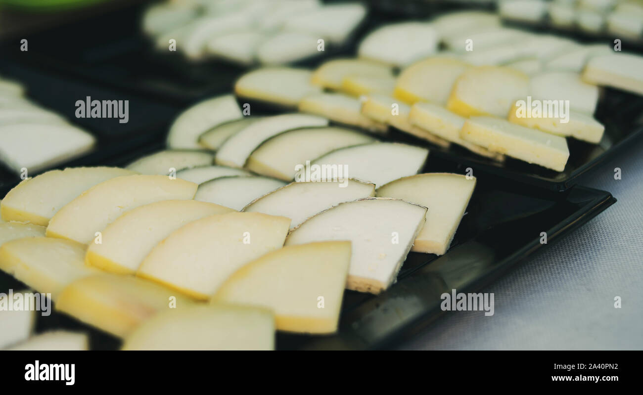 Selection cheeses served in hi-res stock photography and images - Alamy