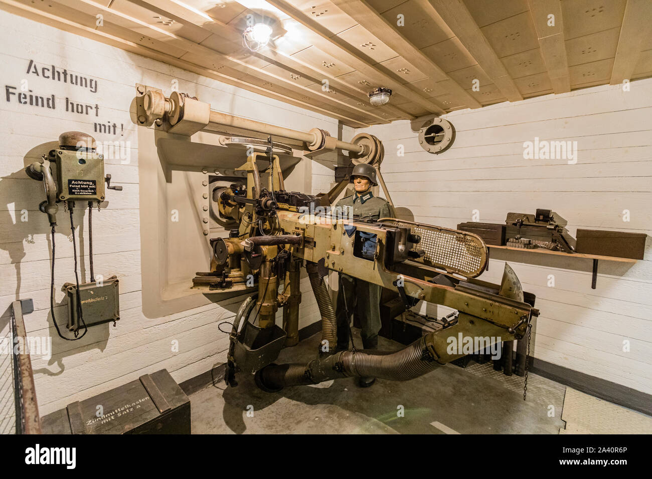 The German occupation museum in Guernsey Stock Photo - Alamy