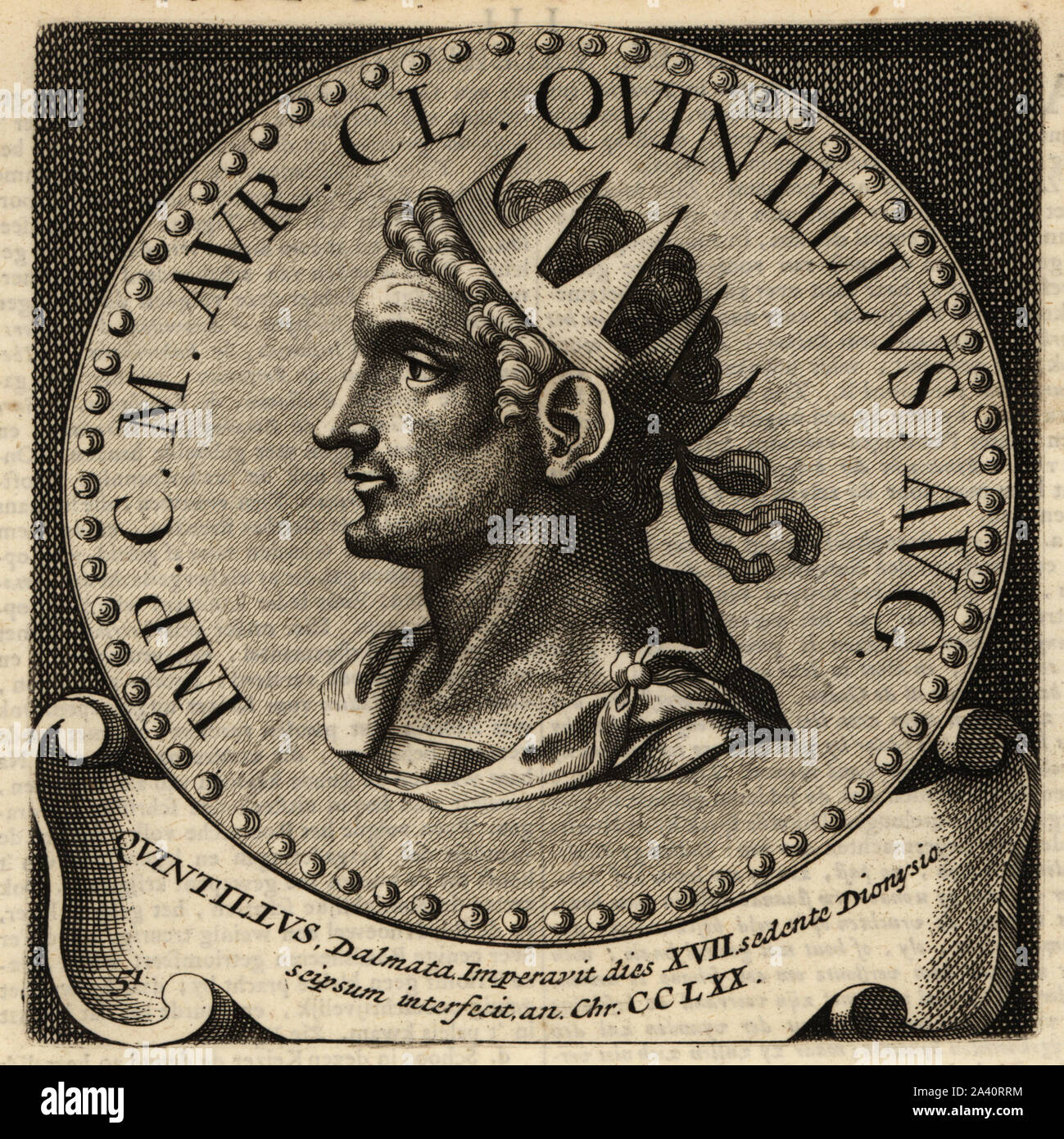 Marcus aurelius claudius quintillus augustus hi-res stock photography ...