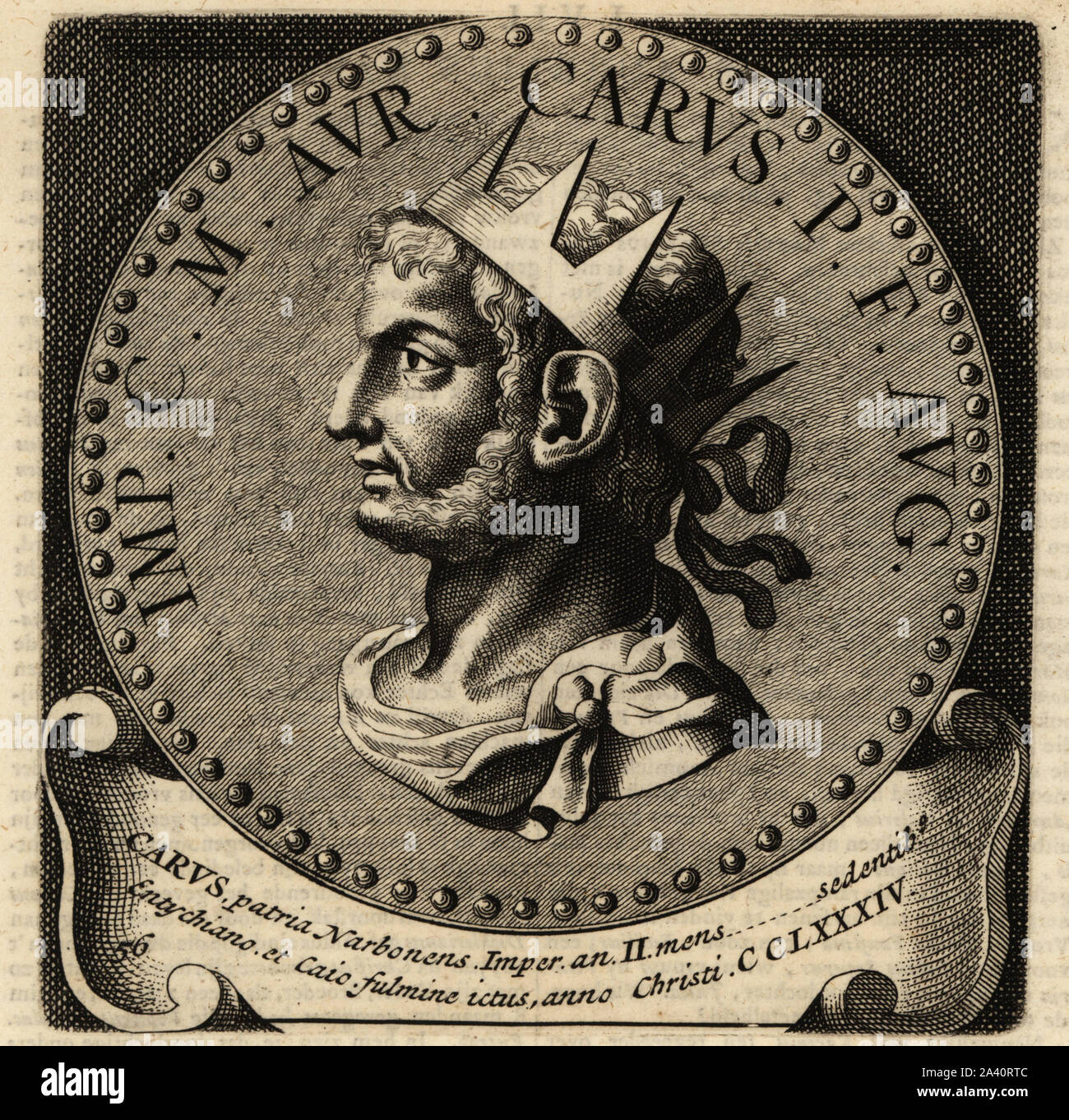 Roman Emperor Carus, 222-283. Marcus Aurelius Carus Augustus ...